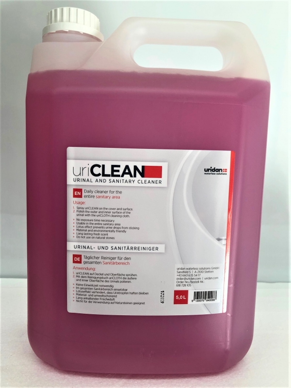 uriCLEAN 5 Litre Bottle - Home - Uridan Waterless Solutions
