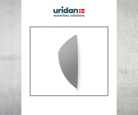 Grey Spinnaker Privacy Screen - Home - Uridan Waterless Solutions